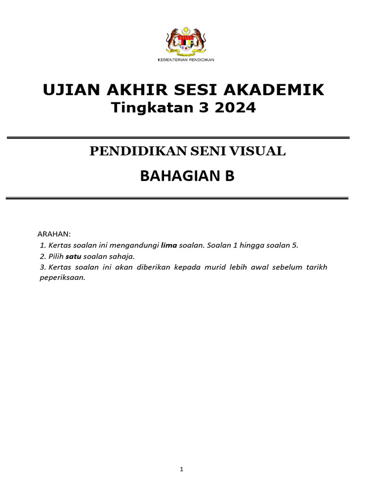 2024 Uasa PSV Ting 3 Bah. B | PDF