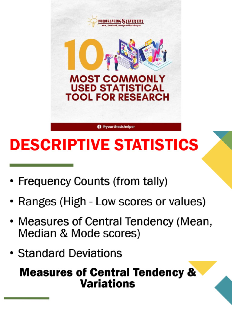 Statistical Tools 1 | PDF