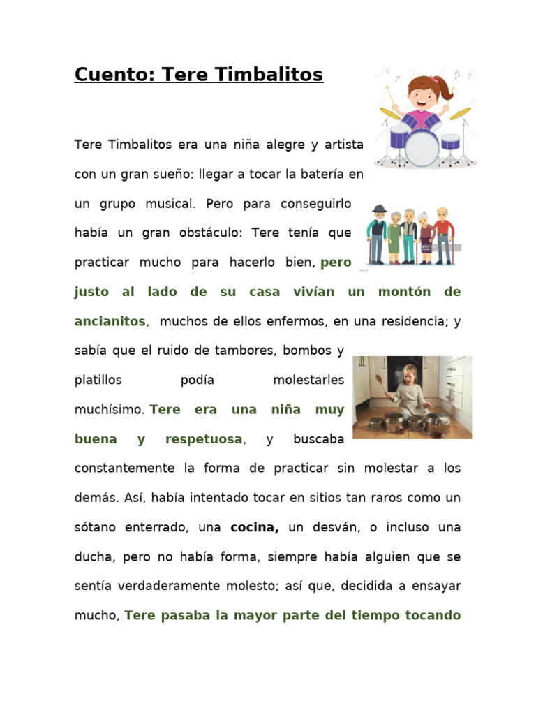 Tere Timbalitos: La Astronauta Musical | PDF | Kit de batería