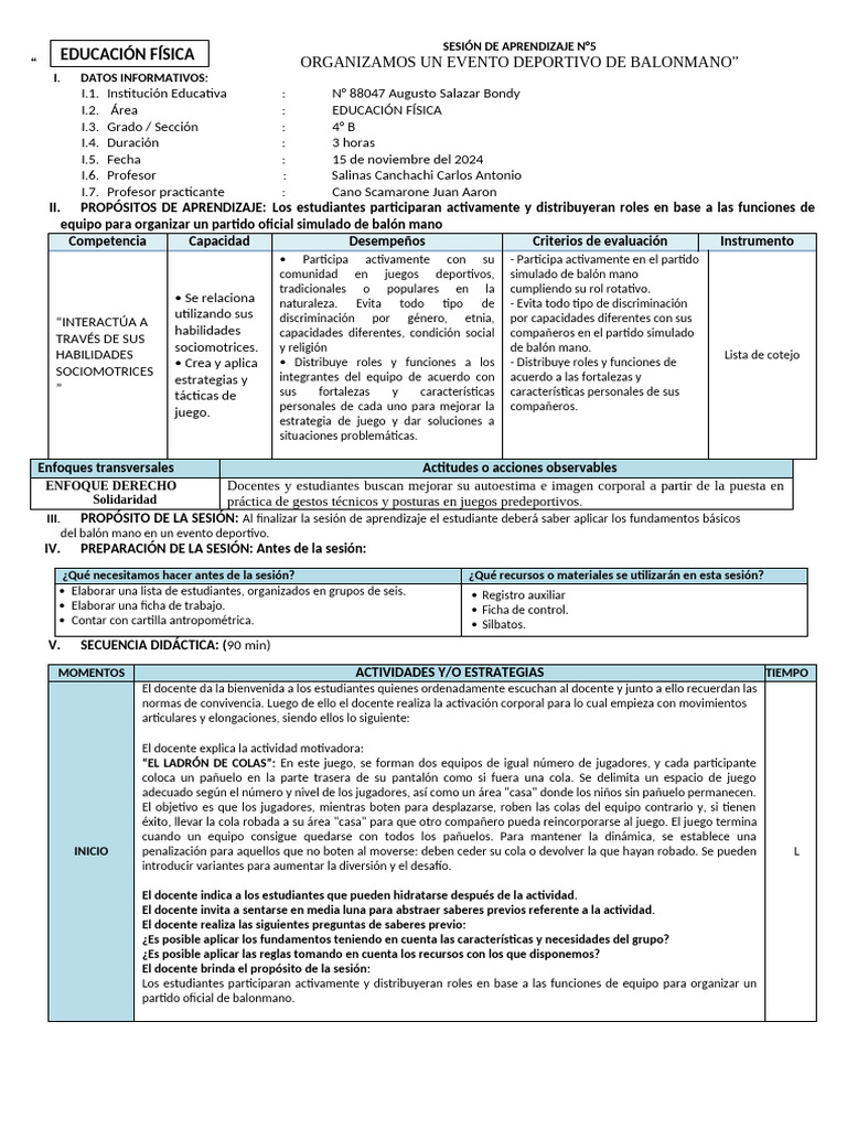 Unidad 07 - Sesion 5 | PDF | Evaluación | Maestros