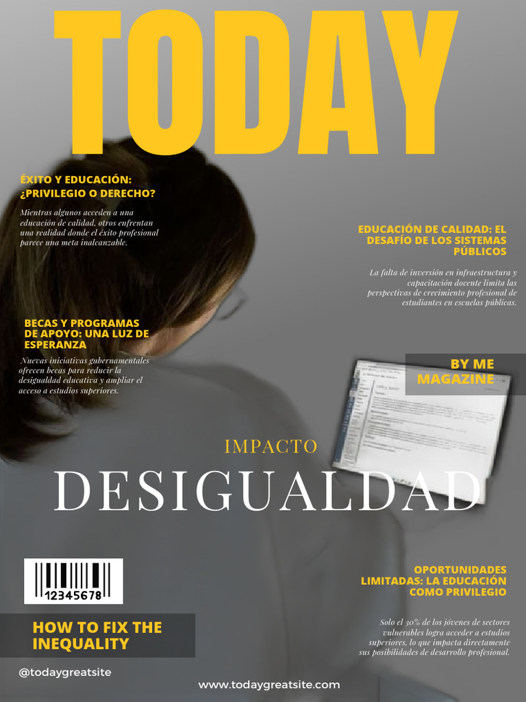 Gray Yellow Modern Business Magazine Cover PDF | PDF