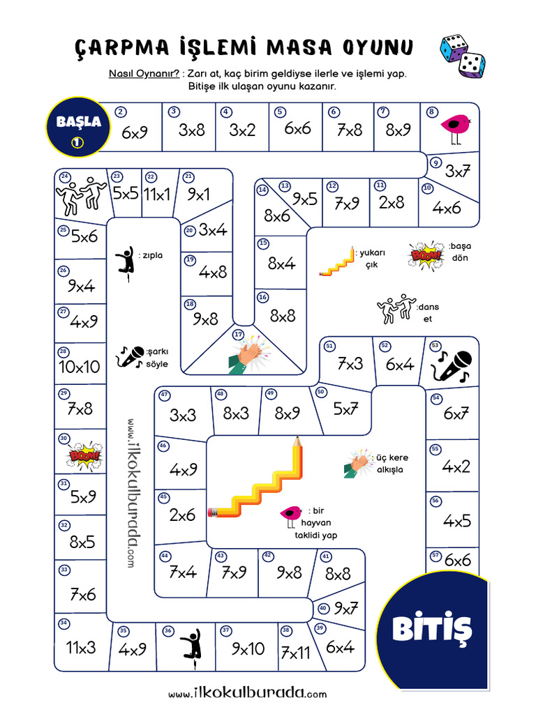 Carpim Tablosu Masa Oyunu | PDF