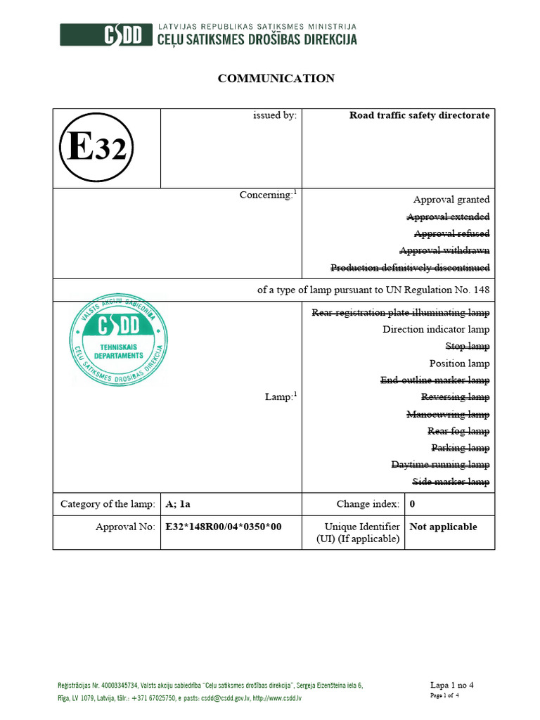 E32 148R00 04 0350 00 Final | PDF | Light Emitting Diode | Lighting