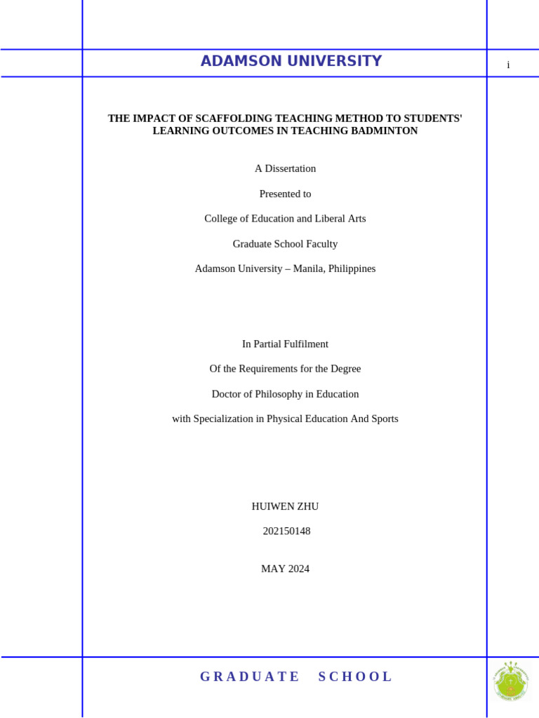Sample Research Study Format | PDF | Constructivism (Philosophy Of ...