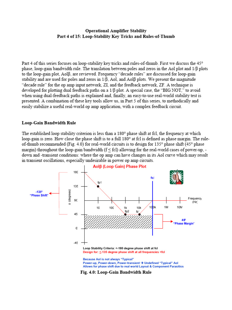 Op Amp Stability: Loop-Gain Tricks | PDF | Signal Processing ...