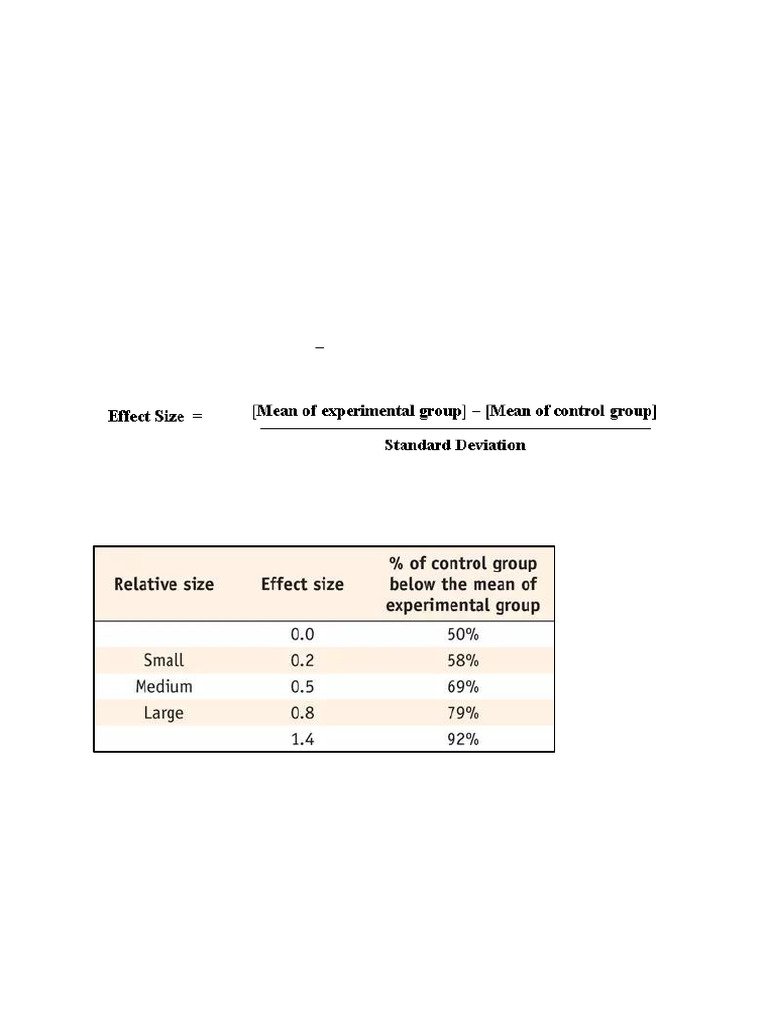 Effect Size | PDF