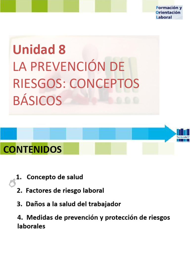 Ud8 Fol La Prevencion de Riesgos | PDF | Enfermedades y trastornos | Especialidades Medicas