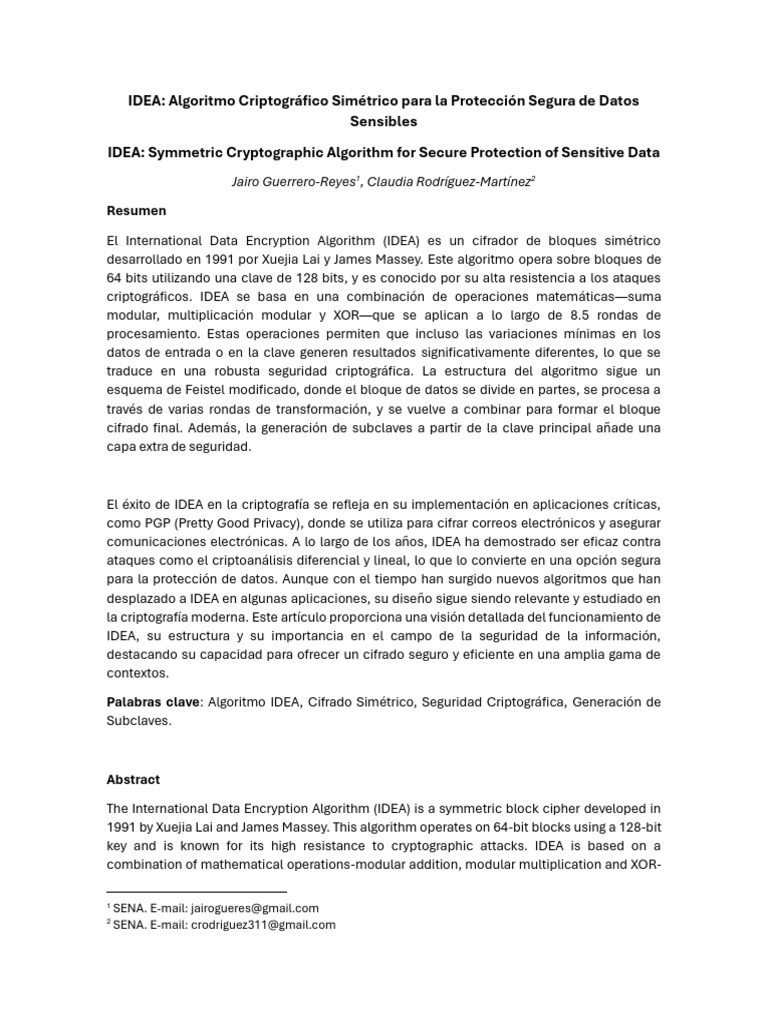 17635 | PDF | Clave (criptografía) | Criptoanálisis