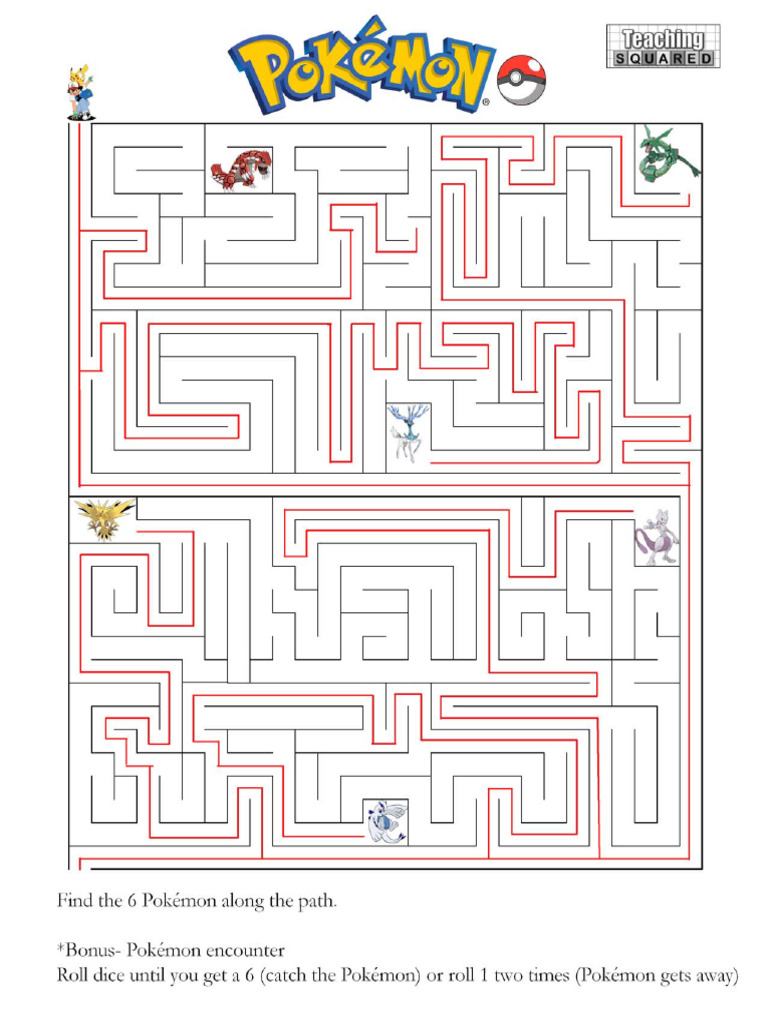 Pokemon Maze 1 | PDF