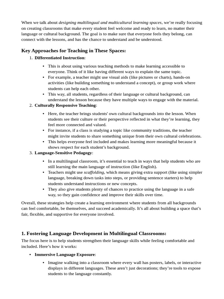 Multiling Topic | PDF | Teachers | Multilingualism