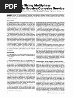 Erosional Velocity Limits in API 14E | PDF | Corrosion | Erosion