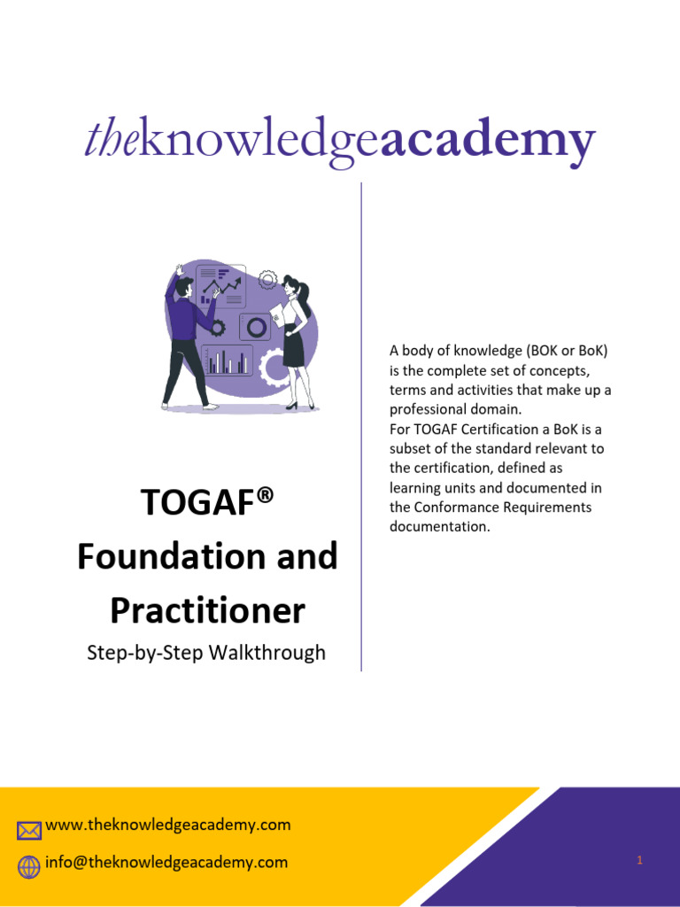 The TOGAF Standard - BoK Walkthrough | PDF | Enterprise Architecture | Html