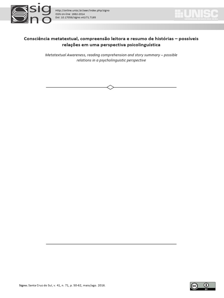 Metatextual Estrutura | PDF | Aprendizado | Informação