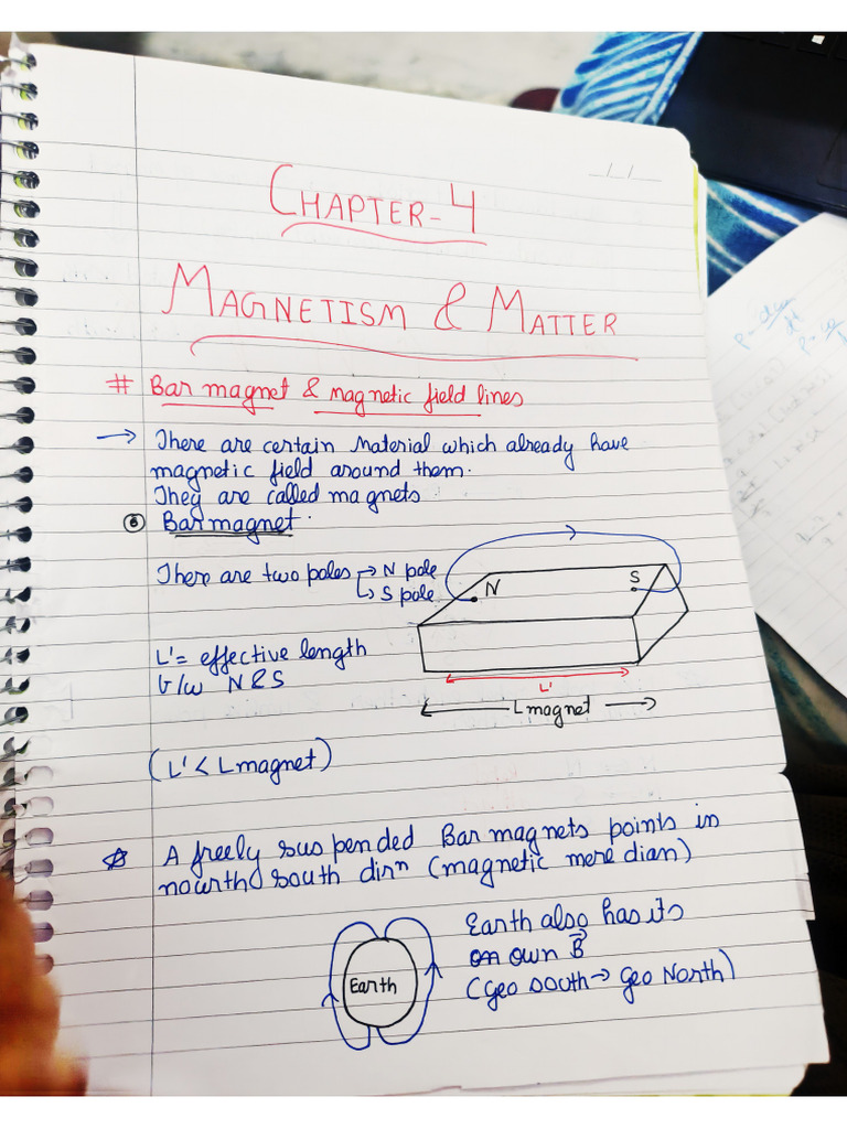Magnetism Notes Handwritten | PDF