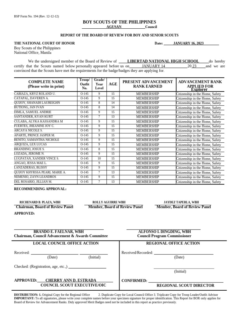 MEMBERSHIP -EXPLORER 2 | PDF | Outdoor Recreation Organizations | Youth ...