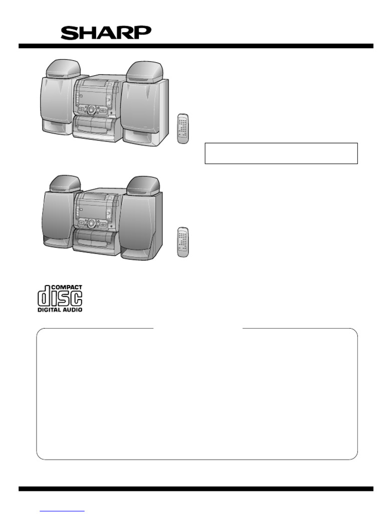 Sharp CD-C422/C2800 Service Manual | PDF | Resistor | Loudspeaker