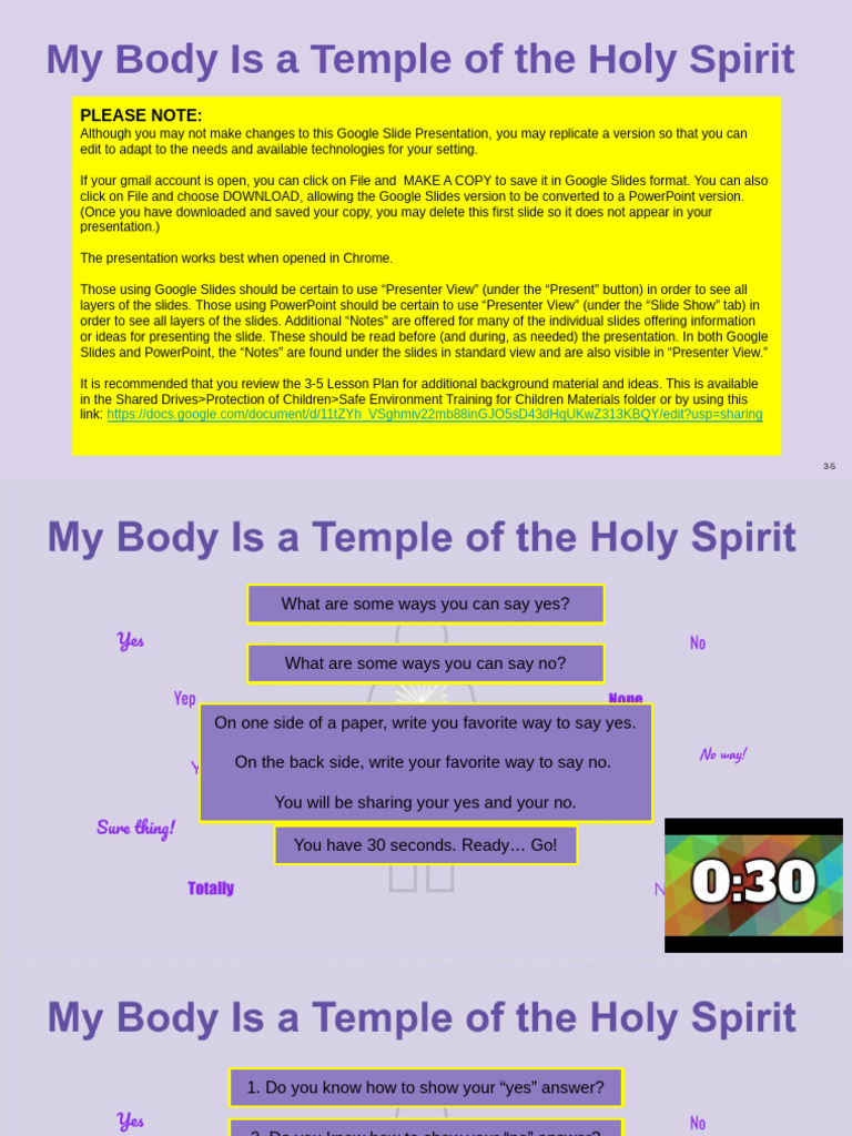 3-5 Safe Environment - Temple of The Holy Spirit | PDF | Microsoft ...