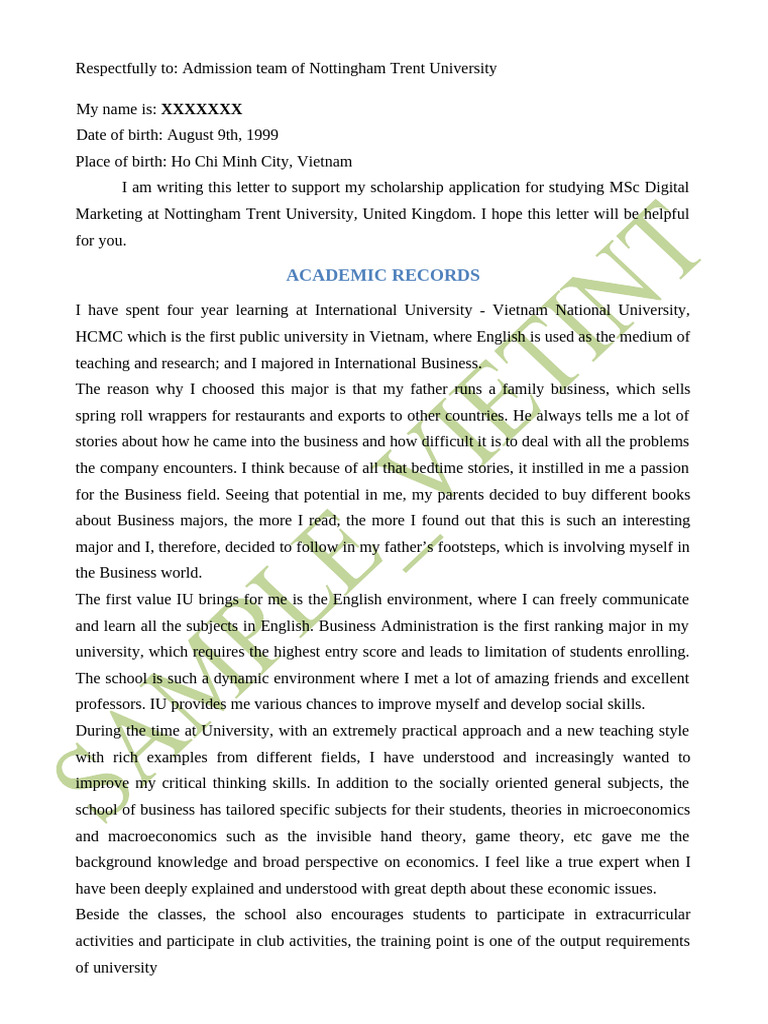 SAMPLE - SOP - Master | PDF | Digital Marketing | Marketing