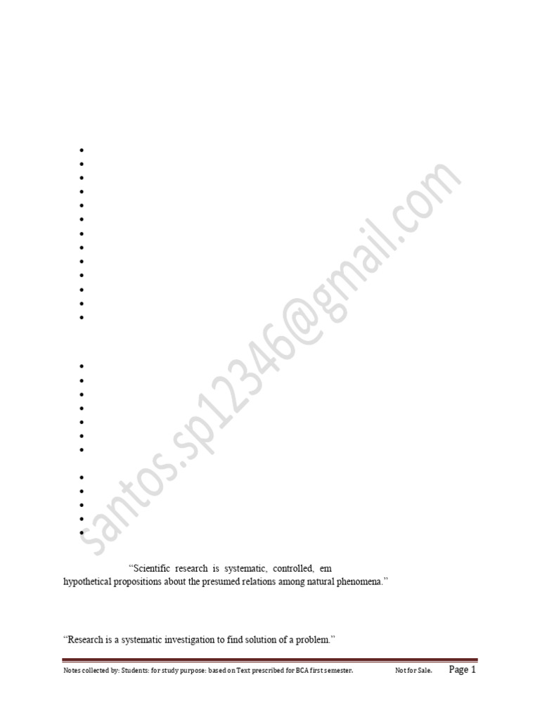 SOT Chapter 5 Research BCA | PDF | Sampling (Statistics) | Methodology