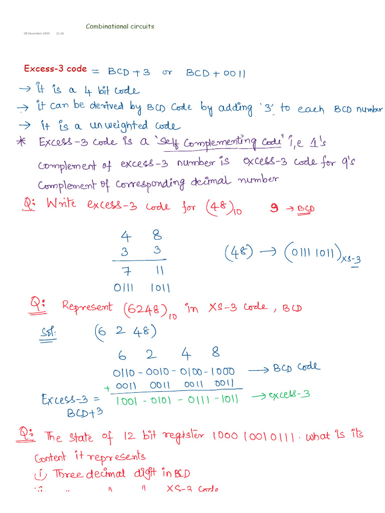 Combinational Circuits & Adders Guide | PDF