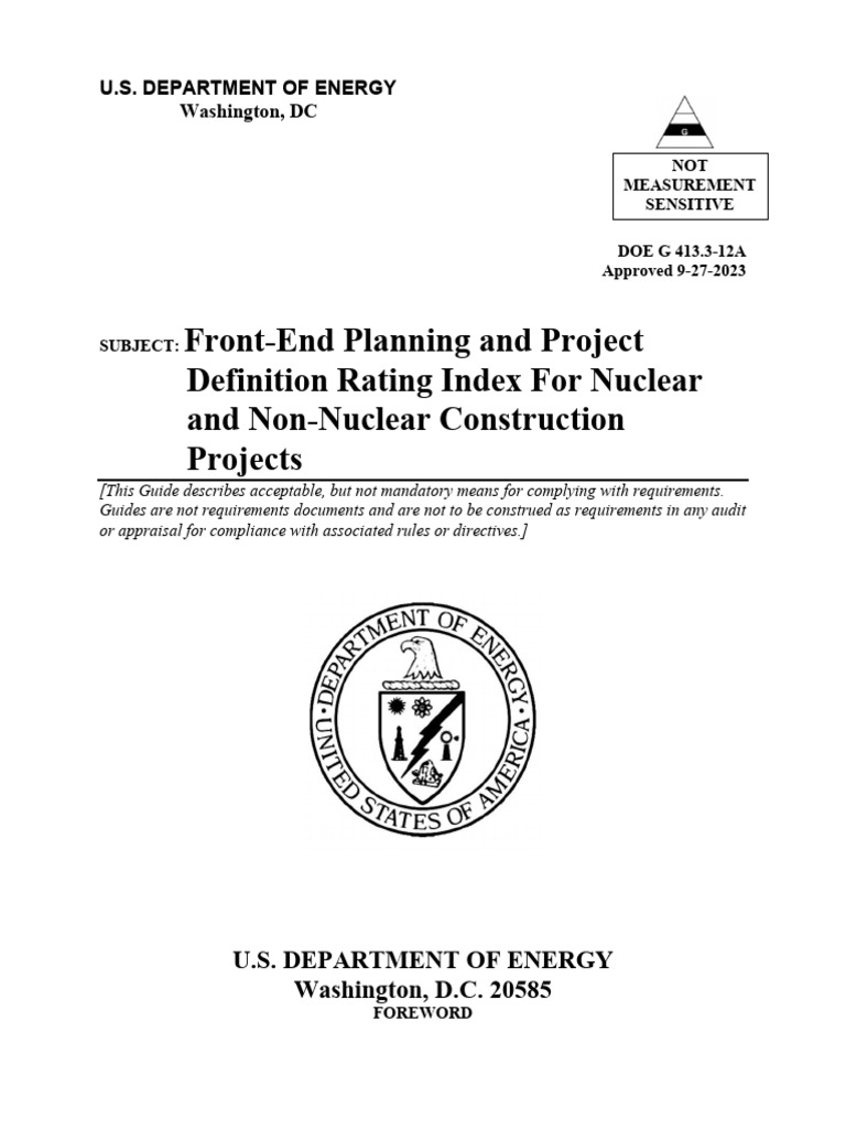 FEP and PDRI DOE | PDF | Project Management | Risk