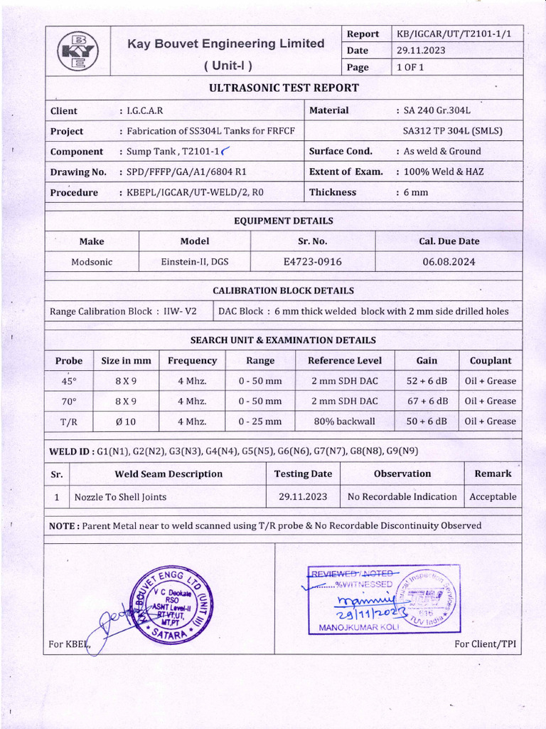 Calibration Report 1 | PDF