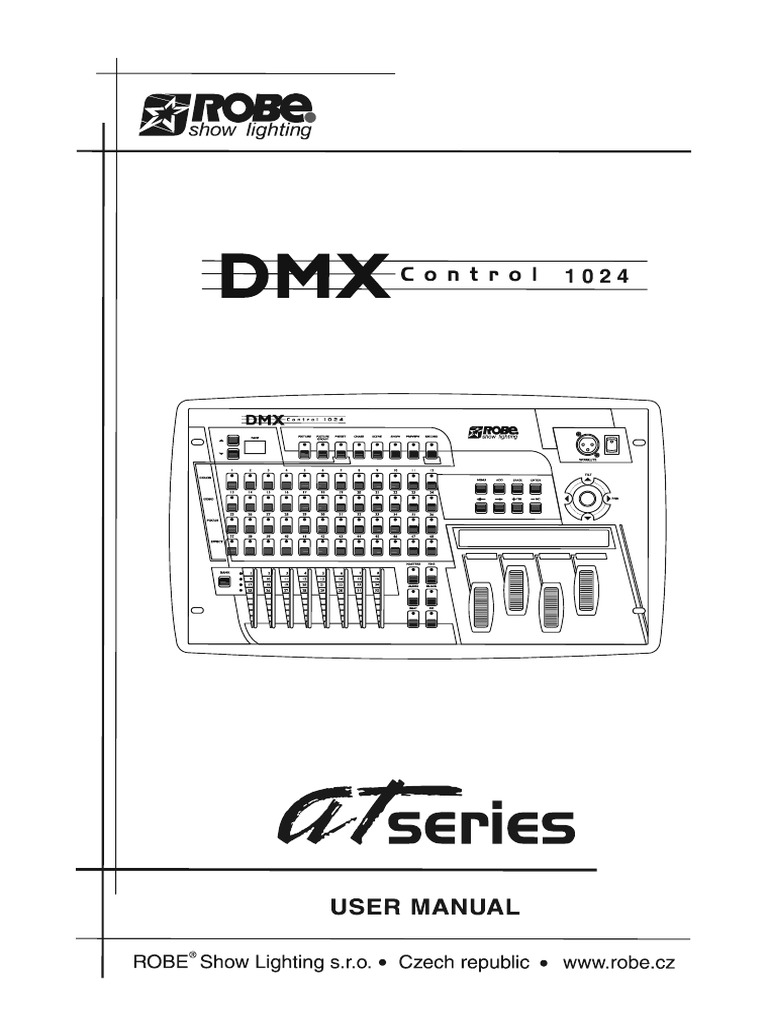 User Manual DMX Control 1024 | PDF | Computer Keyboard | Menu (Computing)