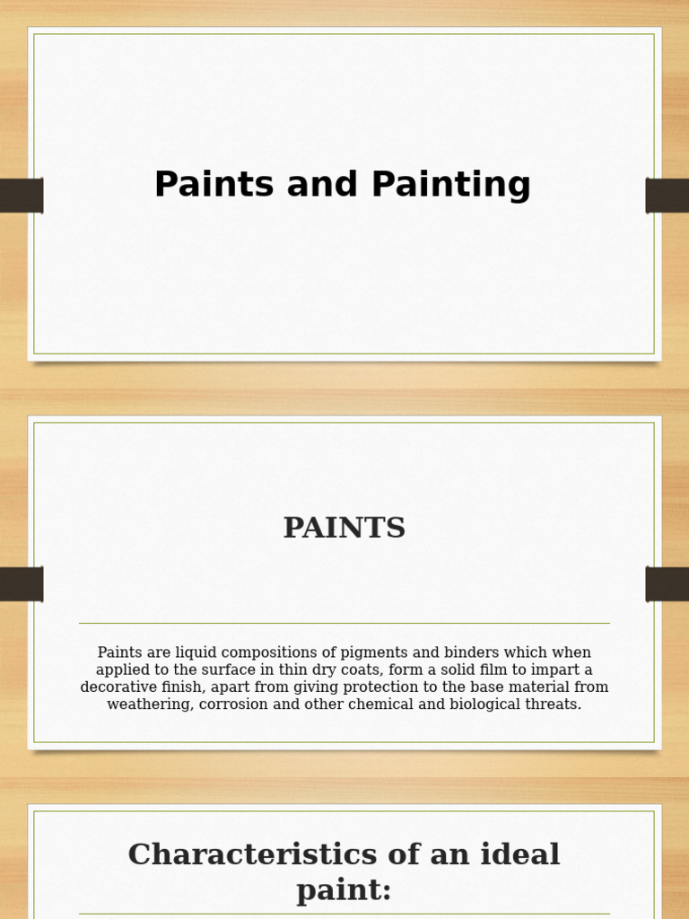 Painting | PDF | Paint | Chemical Substances