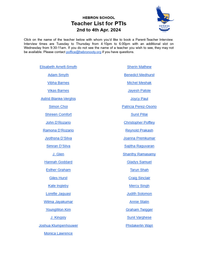 PTI Teacher List 2024 | PDF