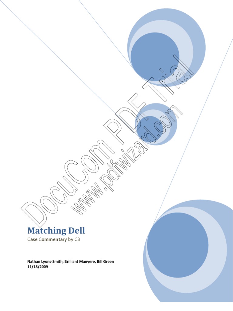 Docucom PDF Trial: Matching Dell | PDF | Dell | Profit (Accounting)