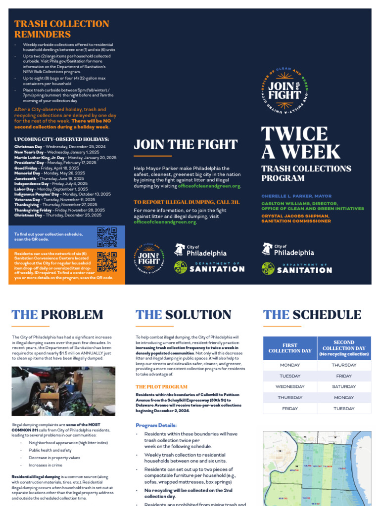 Philly Trash Collection Updates 2024 | PDF | Waste | Recycling