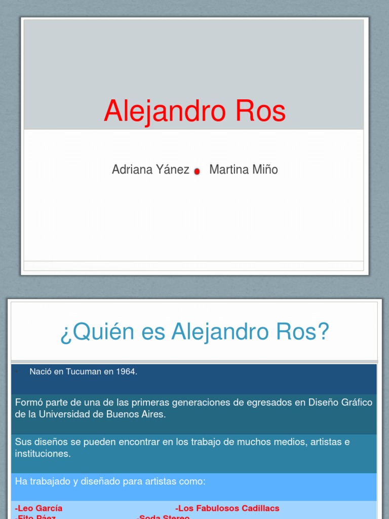 Alejandro Ros: Diseño Gráfico Versátil | PDF | Imagen | Diseño