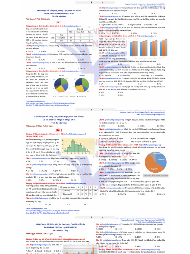 FULL ĐỀ PTLS | PDF