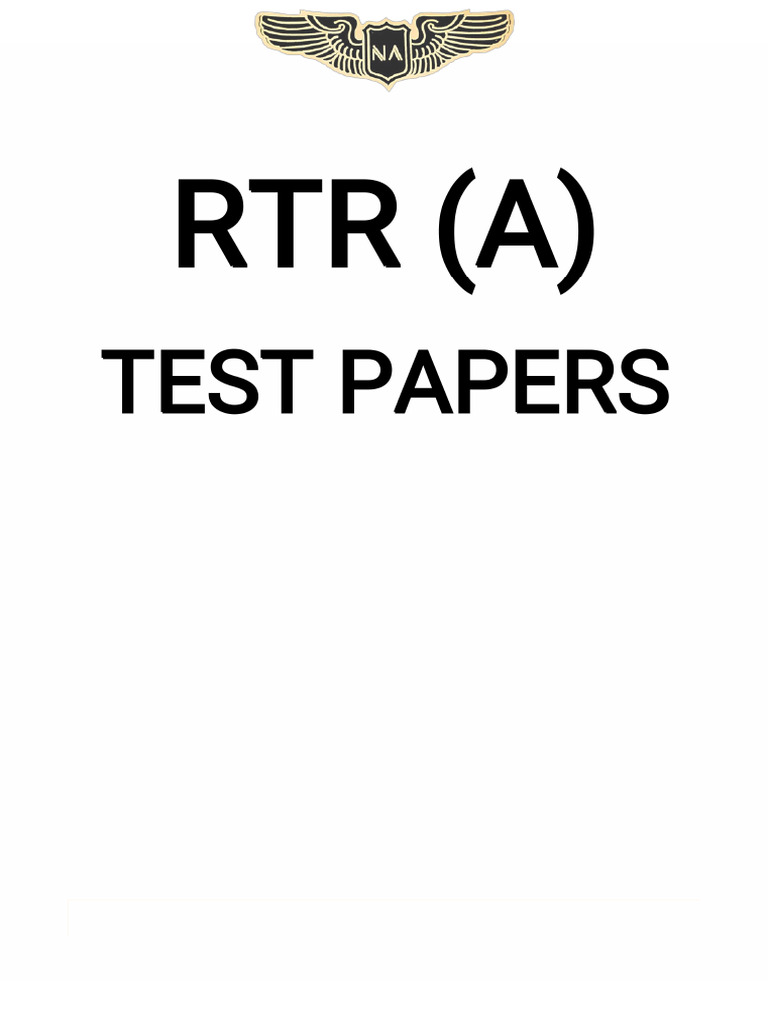 Rtr paper 2 | PDF | Air Traffic Control | Aircraft