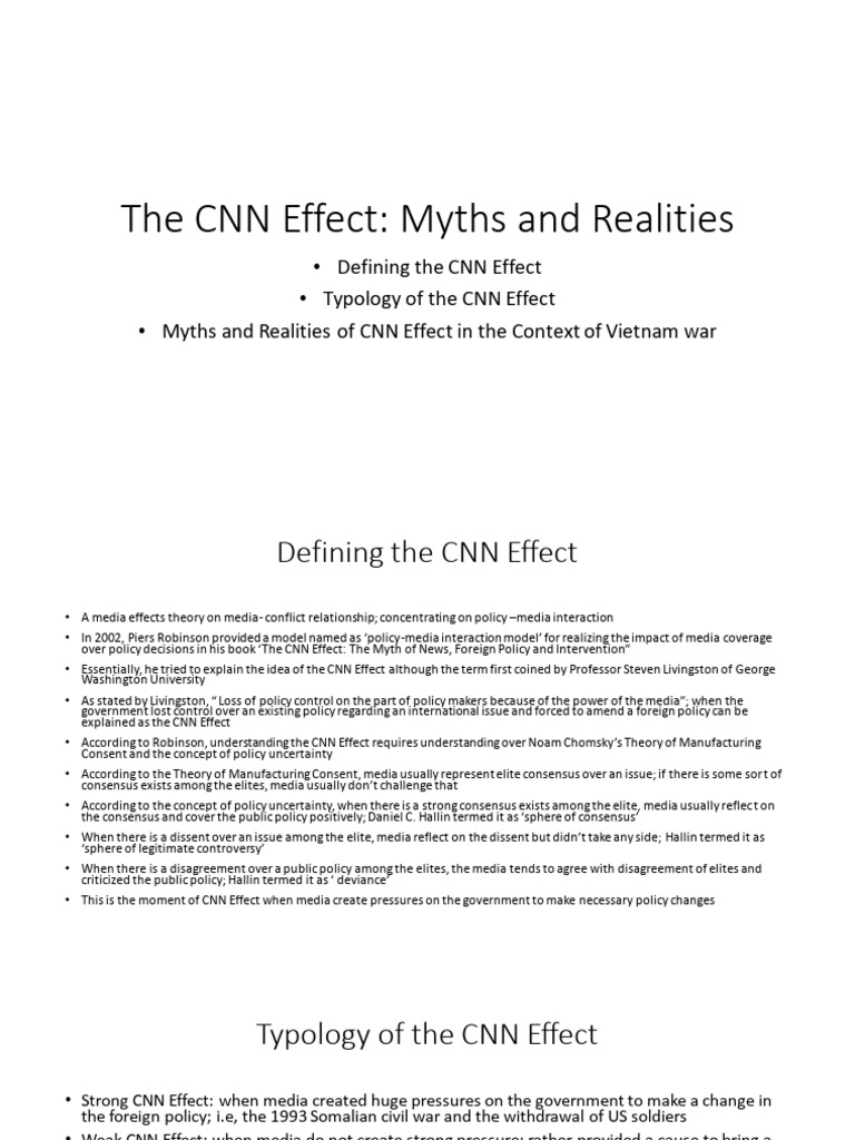 CNN Effect | PDF | Viet Cong | Vietnam War