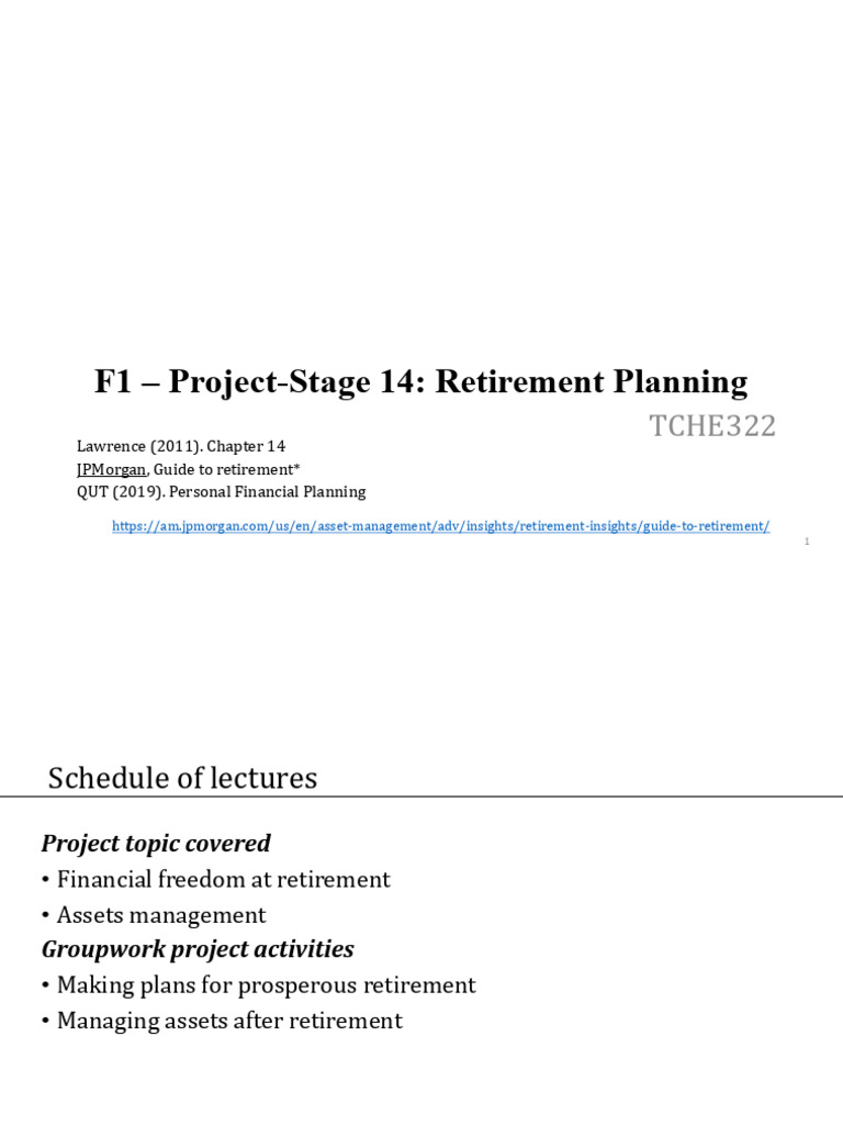 Fin1 - Stage 14 Retirement Planning | PDF | Retirement | Present Value