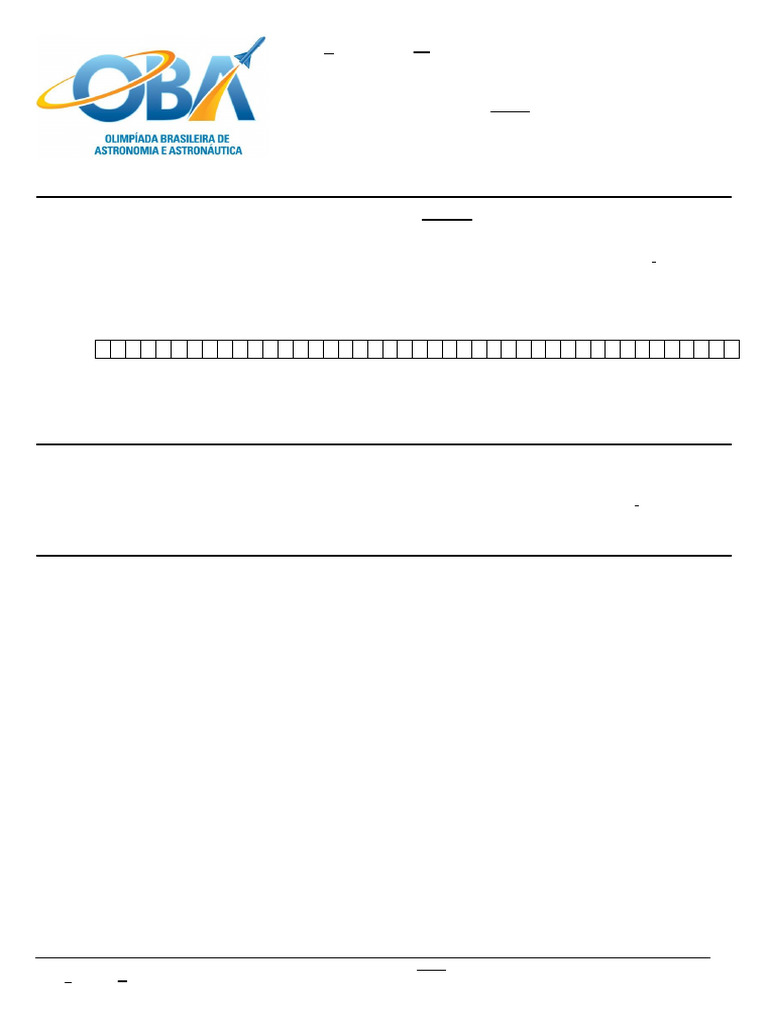 Prova Nivel 2 Da 23 OBA DE 2020 VIRTUAL | PDF | Planetas | Lua