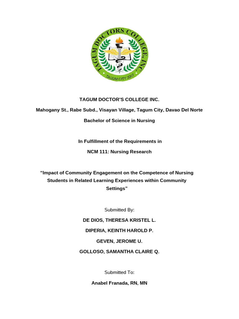 Chapter 2 Research Group 3 Ncm11 | PDF | Qualitative Research | Methodology