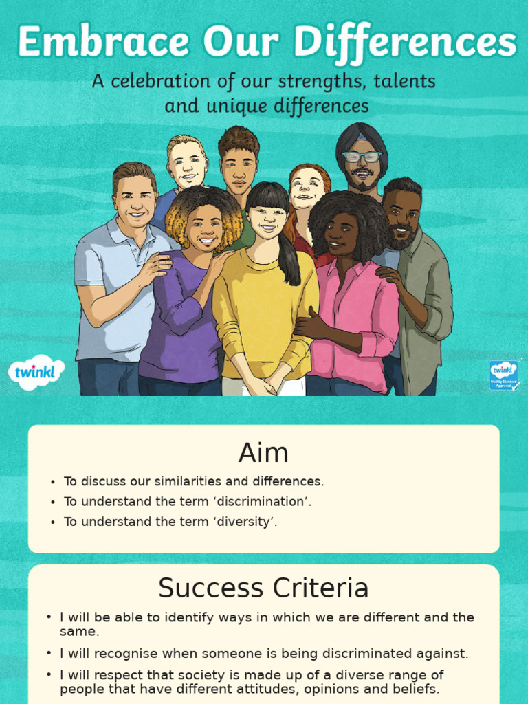 t2 P 216 Embrace Our Differences Powerpoint 2 Ver 3 | PDF | Discrimination | Social Psychology
