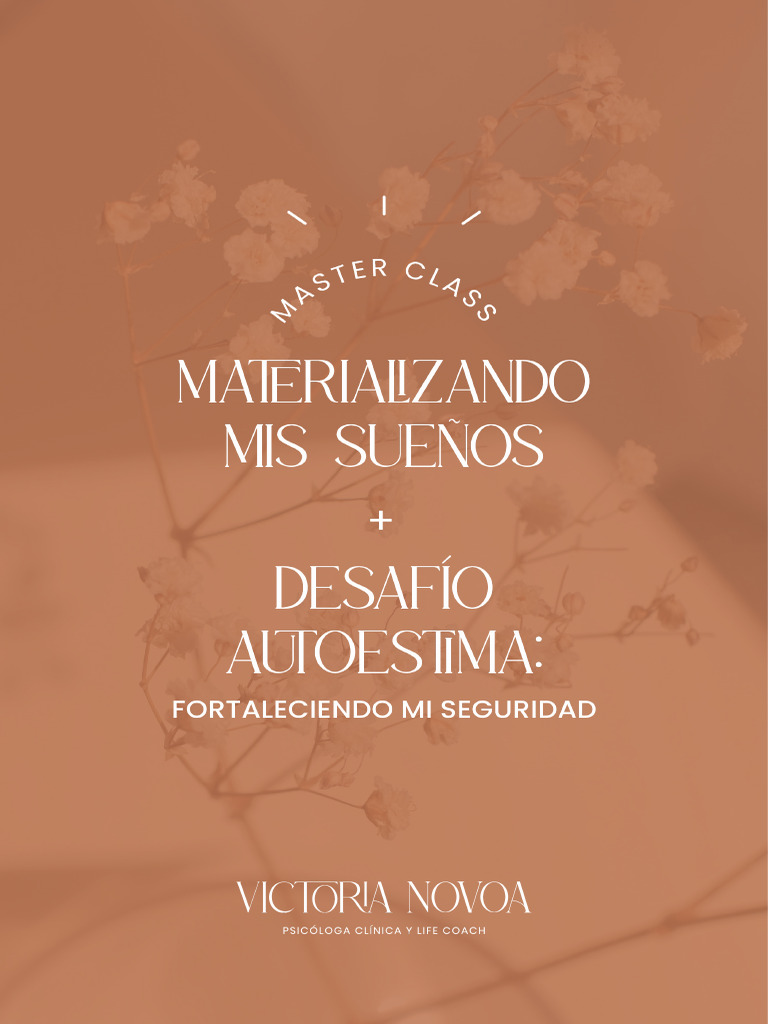 Workbook Masterclass Materializando Mis Sueños | PDF