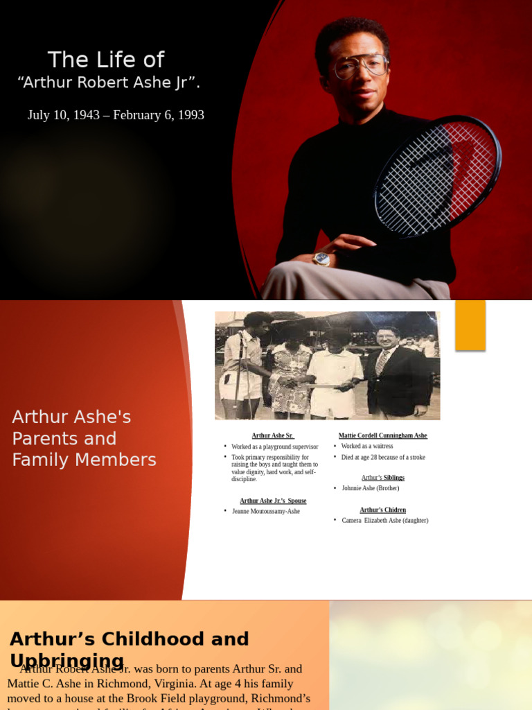 Author Ashe's Childhood Document | PDF