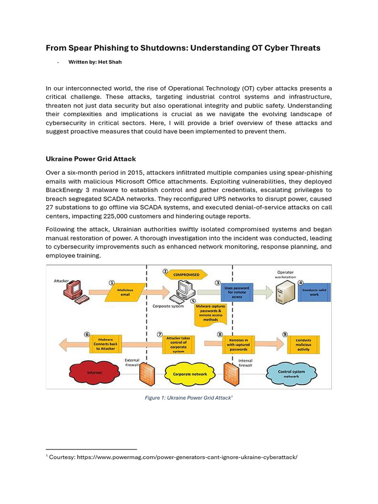 OT Cyber Threats: Key Attack Insights | PDF | Computer Security | Security