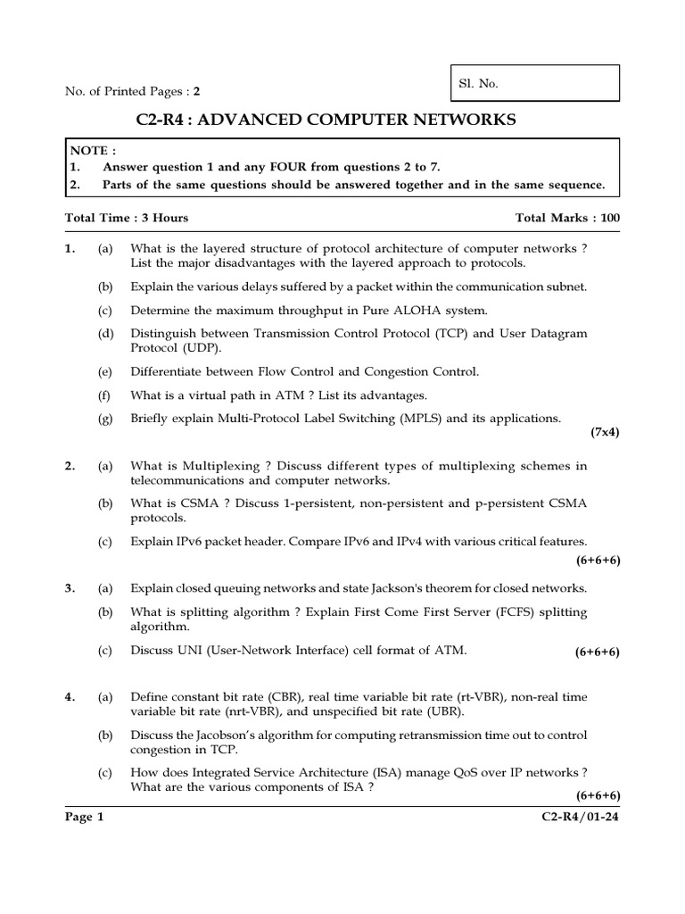 C2 R4 English | PDF | Computer Network | Transmission Control Protocol