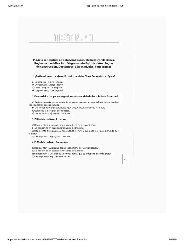 MAD Test Bloque III | PDF