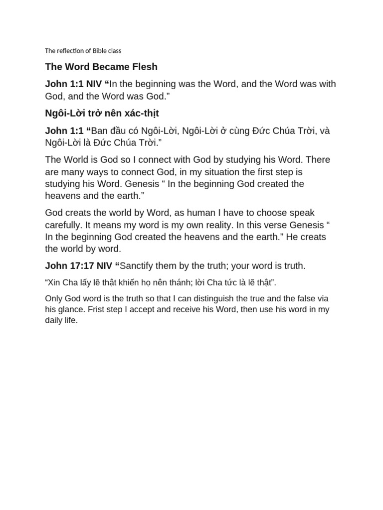 Connecting with God Through His Word | PDF | Religion & Spirituality