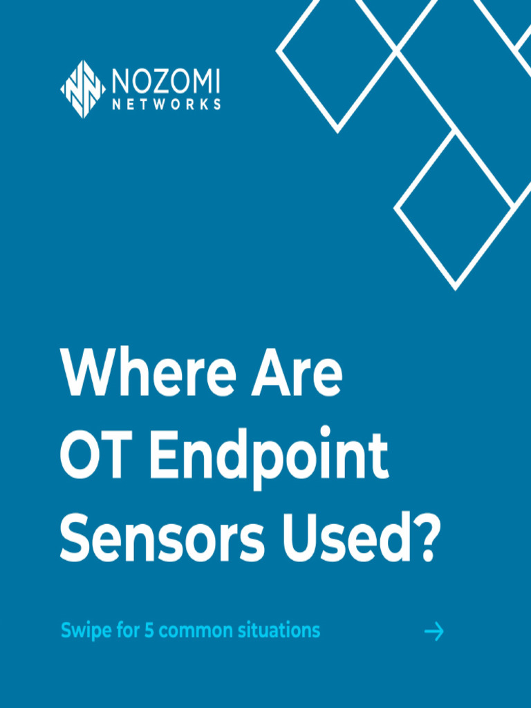 Where Are OT Endpoint Sensors Used | PDF