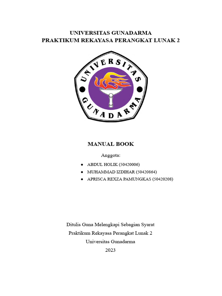 Manual Book Aplikasi Stok Barang (Apache NetBeans IDE) | PDF | Bisnis ...