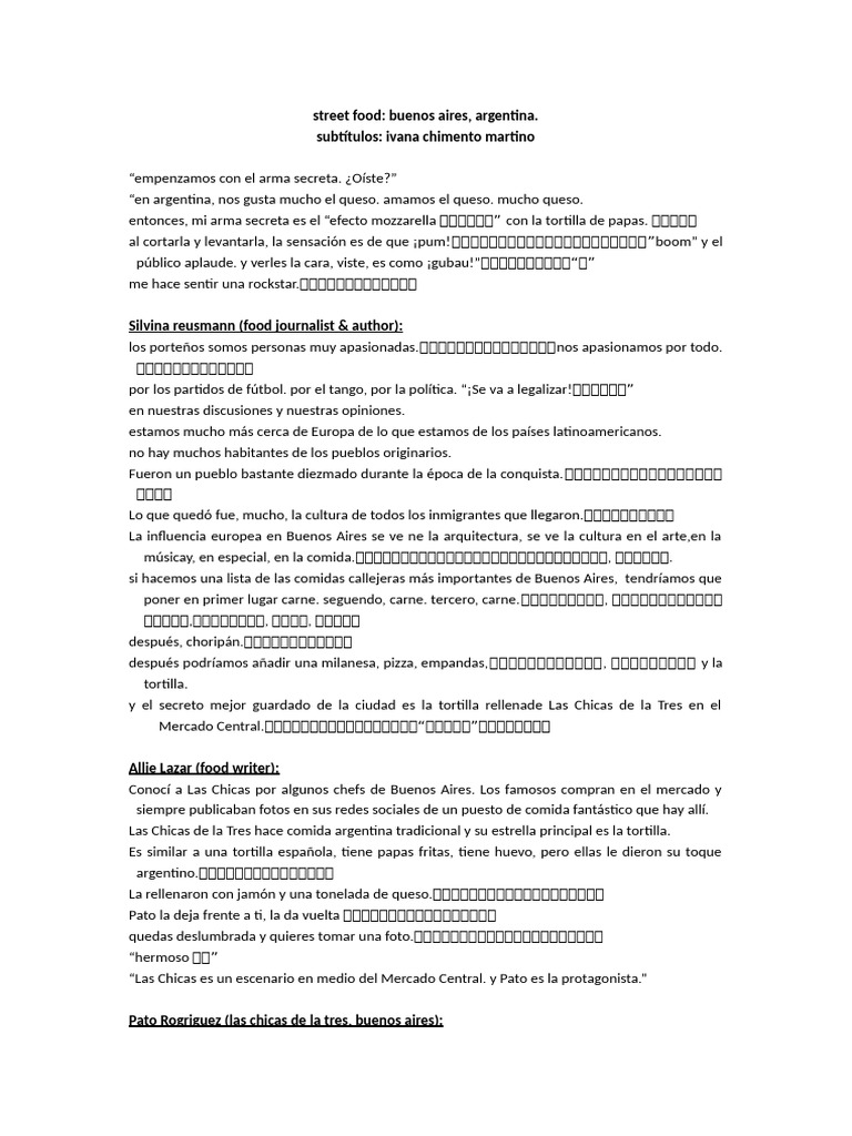 Netflix - Street Food - Argentina | PDF | Alimentos | Cocina