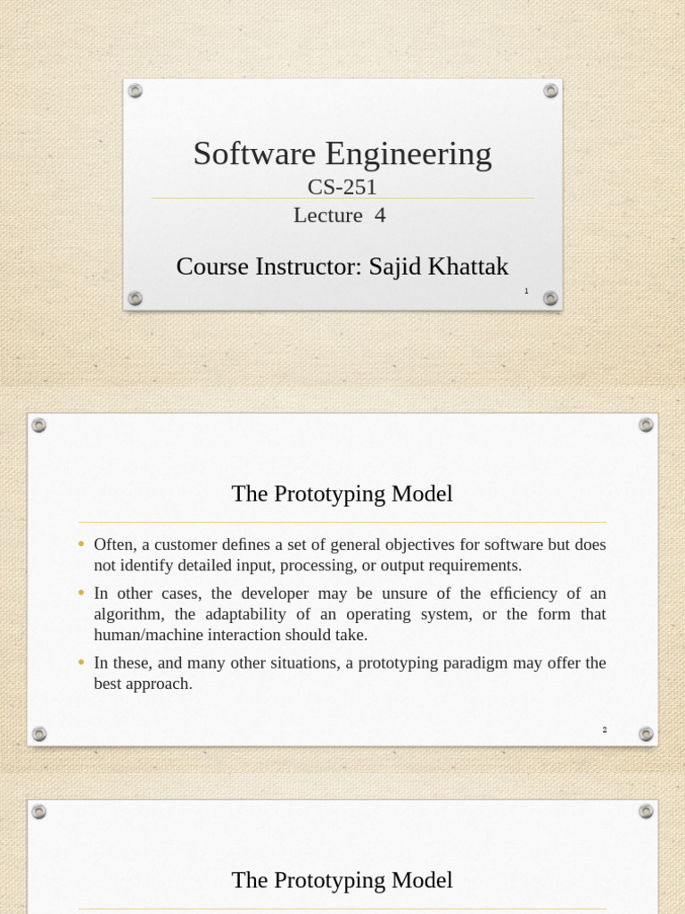 Lecture 4 | PDF | Software Prototyping | Prototype