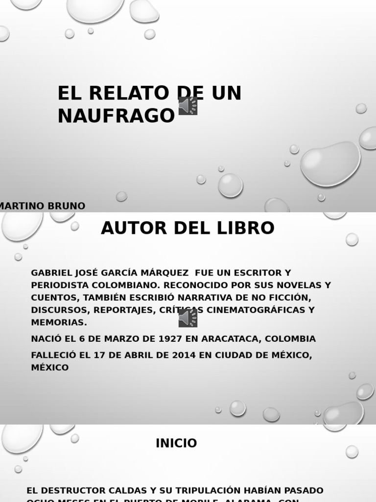 El Relato de Un Naufrago Martino | PDF